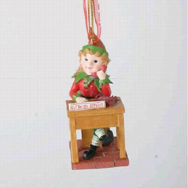 Customer Service Elf Orn - Item 495950 | The Christmas Mouse