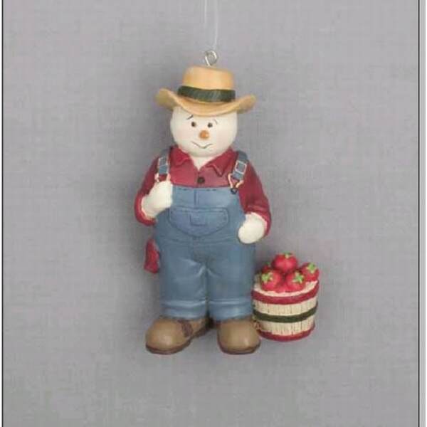 Snowman Farmer Orn - Item 496115 | The Christmas Mouse